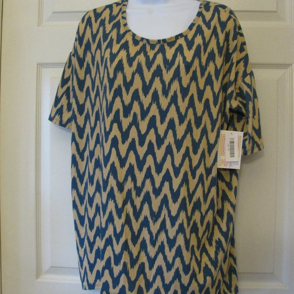 LuLaRoe | Tops | 25 Lularoe Irma Tunic Xs Nwt36 Blue And Sand Color ...